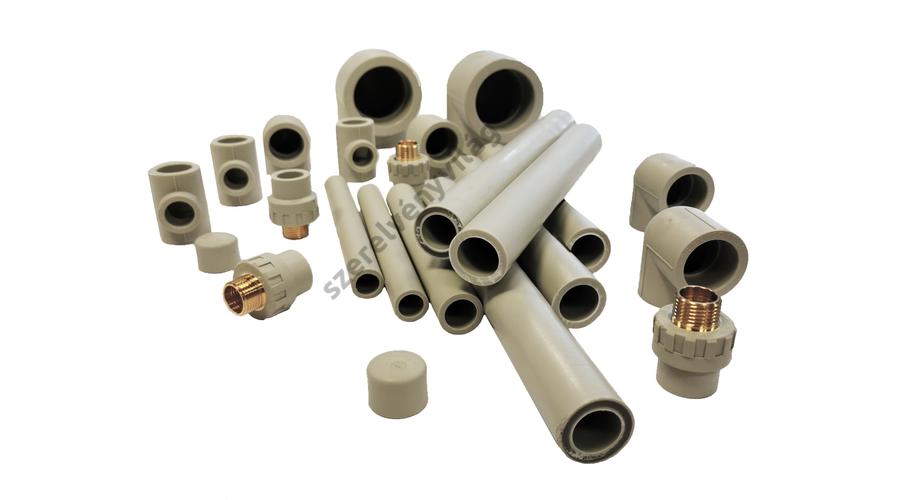 VALROM PPR cső szürke 4 méteres szálakban (PN20-SDR7,4-H4m)PPR-SÜTHETŐ ...